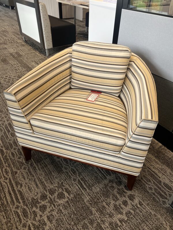 Pre-Owned Bernhardt Striped Club Chair - Turnkey Workplace Services